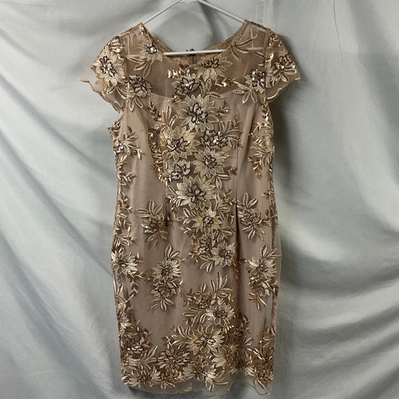 Alex Evenings | Dresses | Alex Evenings Embroidered Sheath Dress | Poshmark